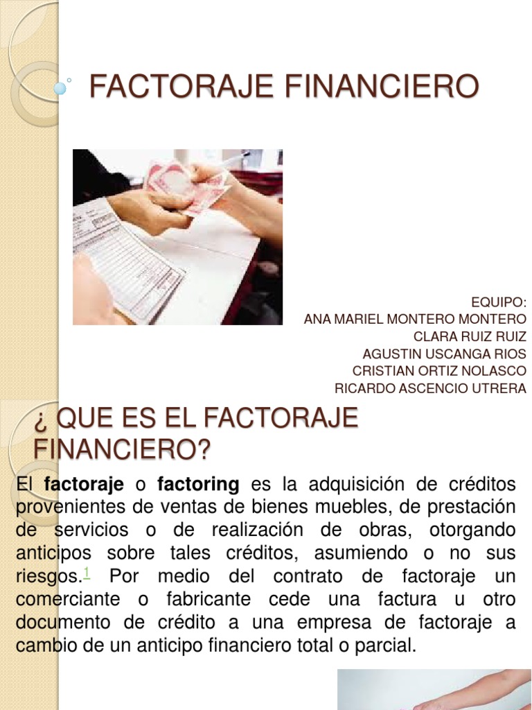 Guía Completa sobre Factoraje Financiero | PDF | Factoring (Finanzas ...