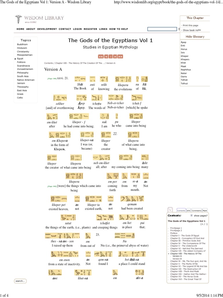 Egyptian Gods: Creation Myths Explained | PDF | Isis | Horus