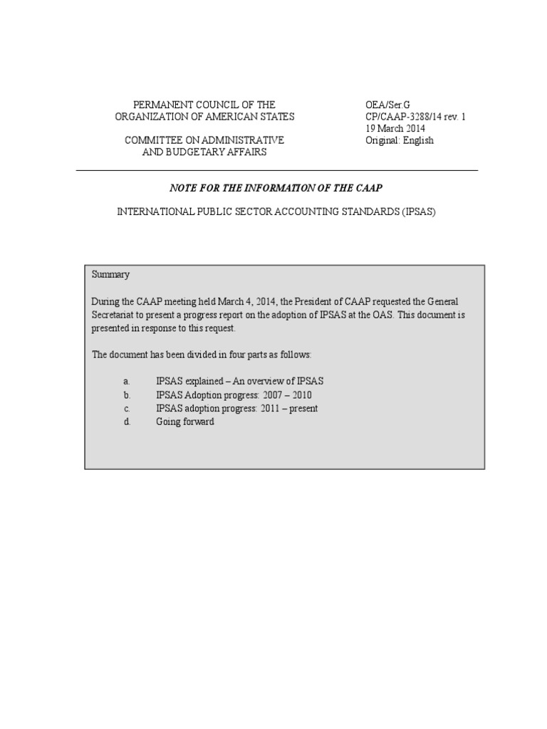 Note For The Information of The Caap | PDF | Financial Statement ...