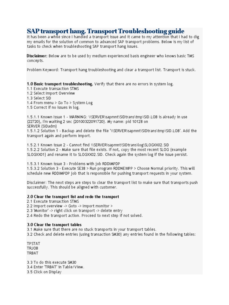 SAP Tips | Download Free PDF | Computer File | Kernel (Operating System)