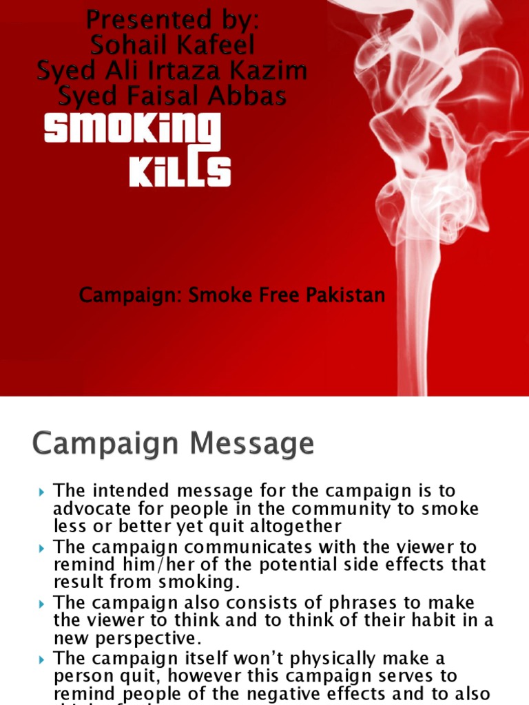Anti Smoking Campaign. | PDF | Tobacco Smoking | Addiction