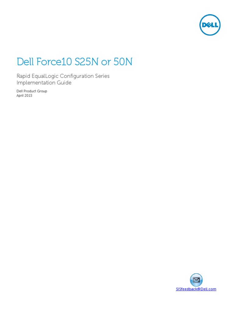 Dell Force10 S25N or 50N: Rapid Equallogic Configuration Series ...