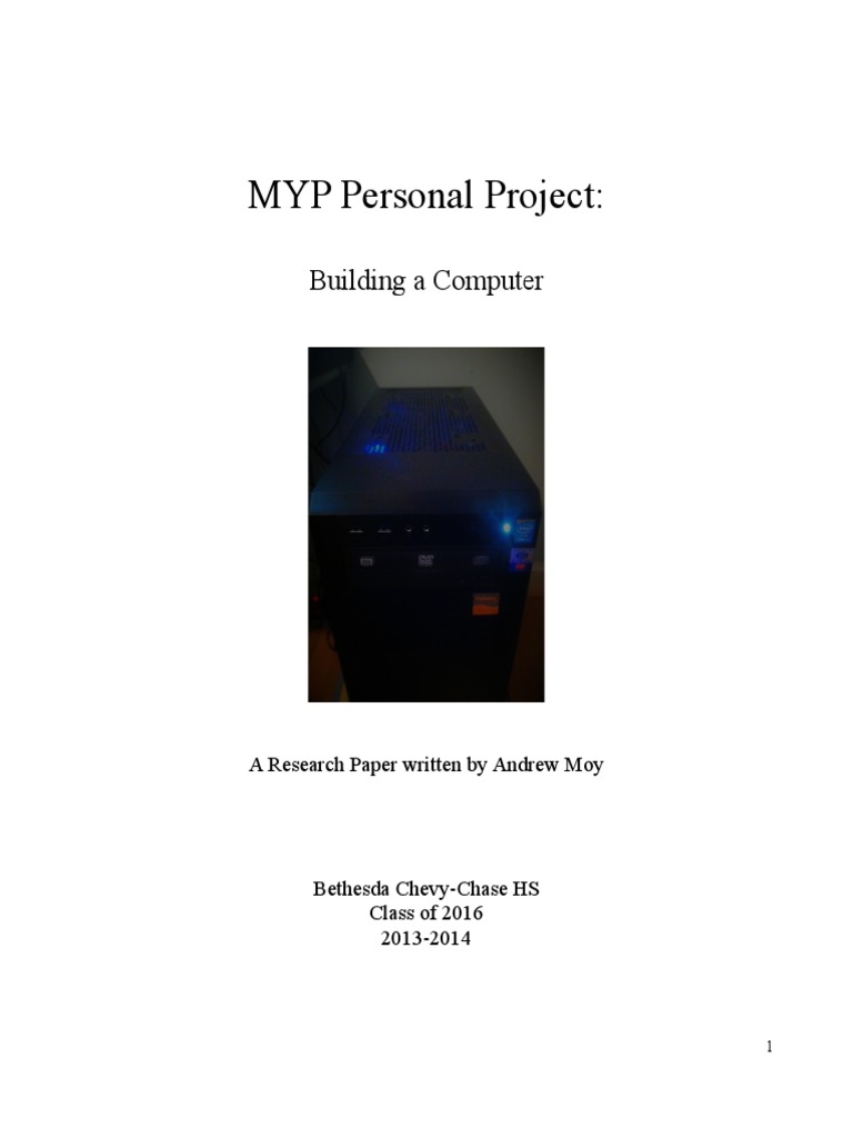 MYP Personal Project:: Building A Computer | PDF | World Wide Web ...