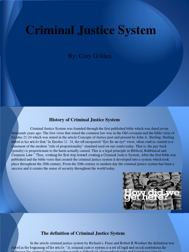 Criminal Justice System | PDF | Prosecutor | Criminal Justice