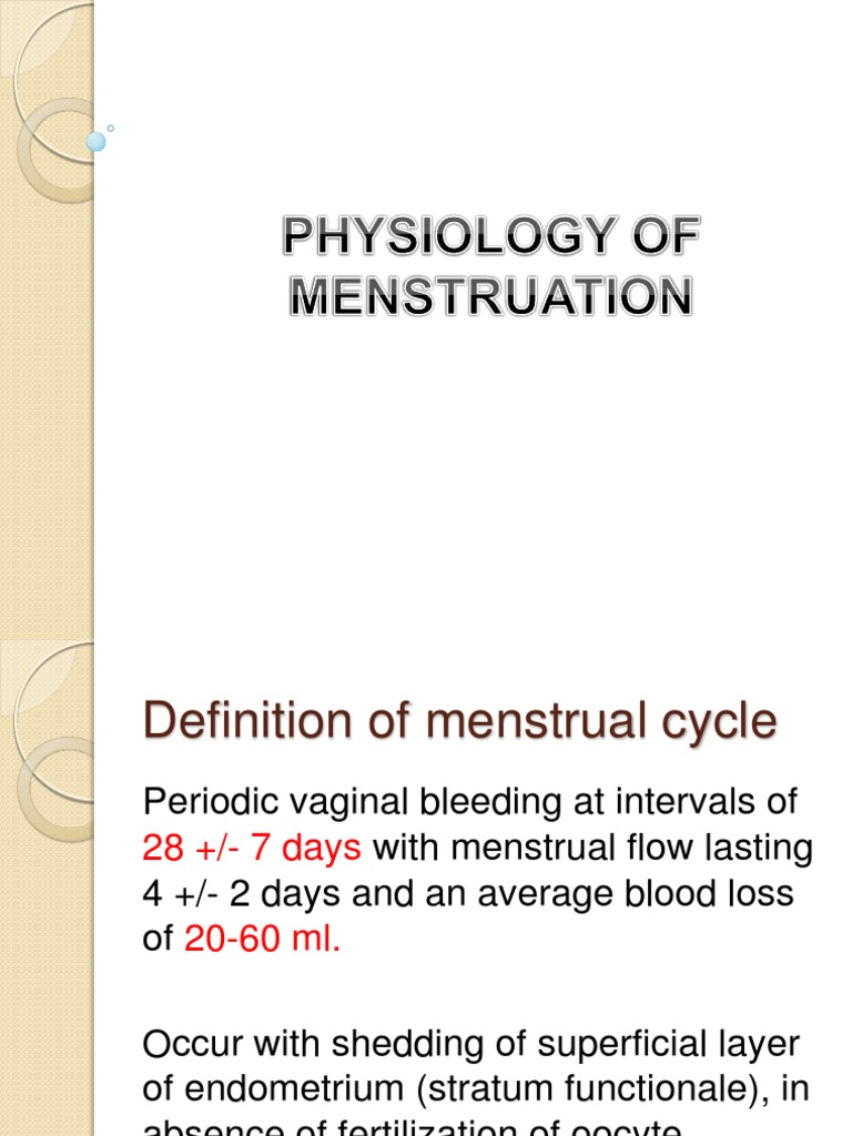 Menstrual Cycle: Definition and Phases | PDF | Menstrual Cycle ...