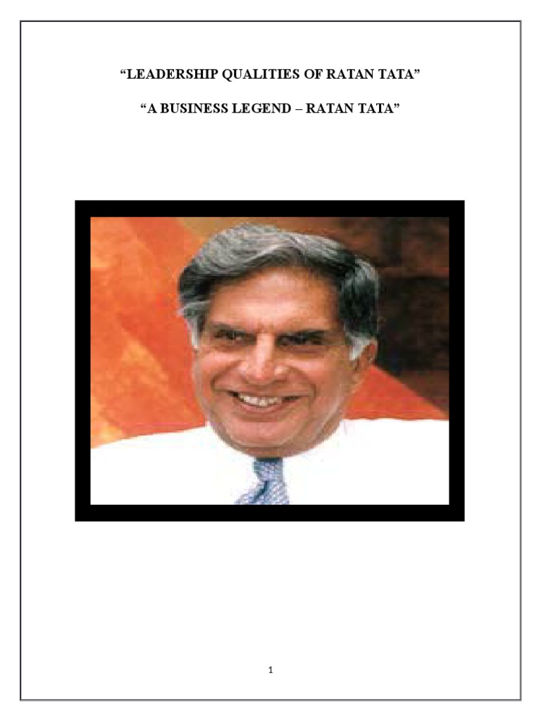 Tata Leadership | PDF | Strategic Management | Organization Development