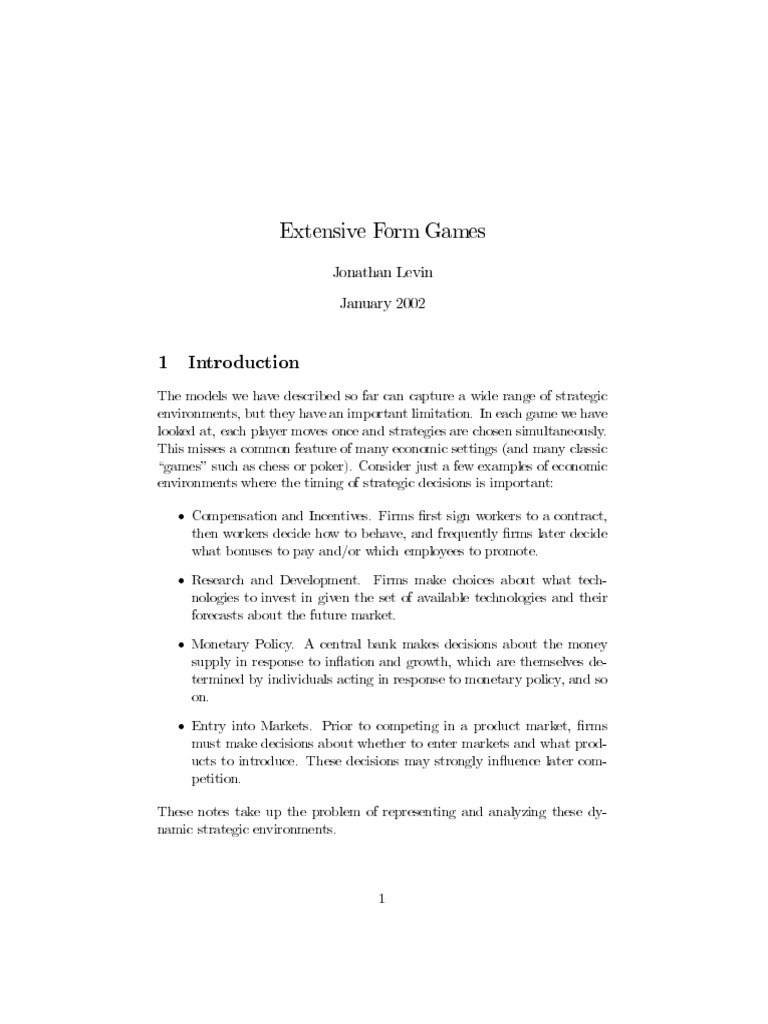 Stackelberg Competition in Game Theory | PDF | Economic Equilibrium ...