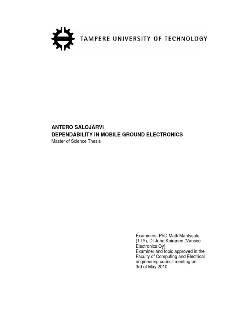 Salojarvi PDF | PDF | Reliability Engineering | Software Development Process