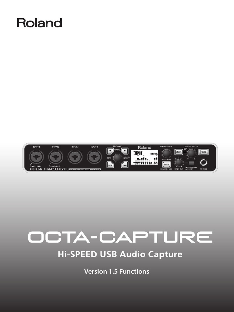 OCTA-CAPTURE v1.5 Functions E02 W PDF | PDF | Input/Output | Signal ...