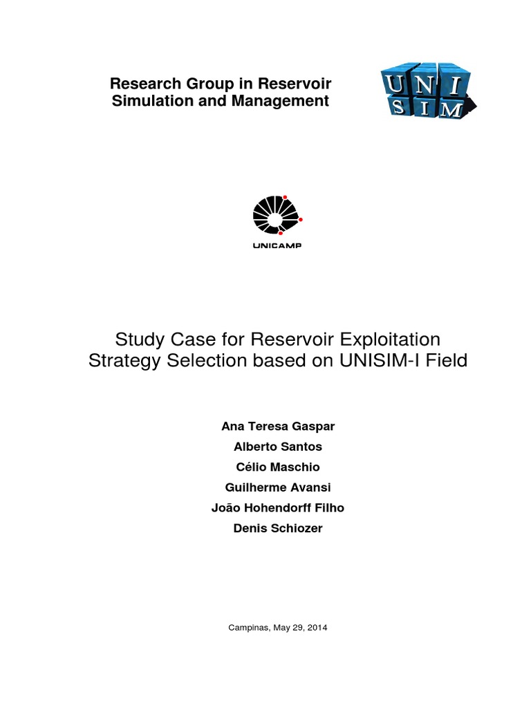 Study Case For Reservoir Exploitation Strategy Selection Based On ...