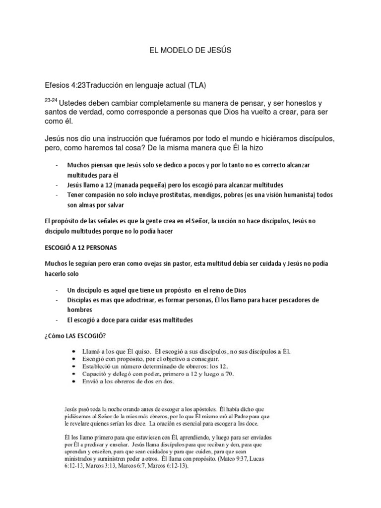 El Modelo de Jesús PDF | PDF