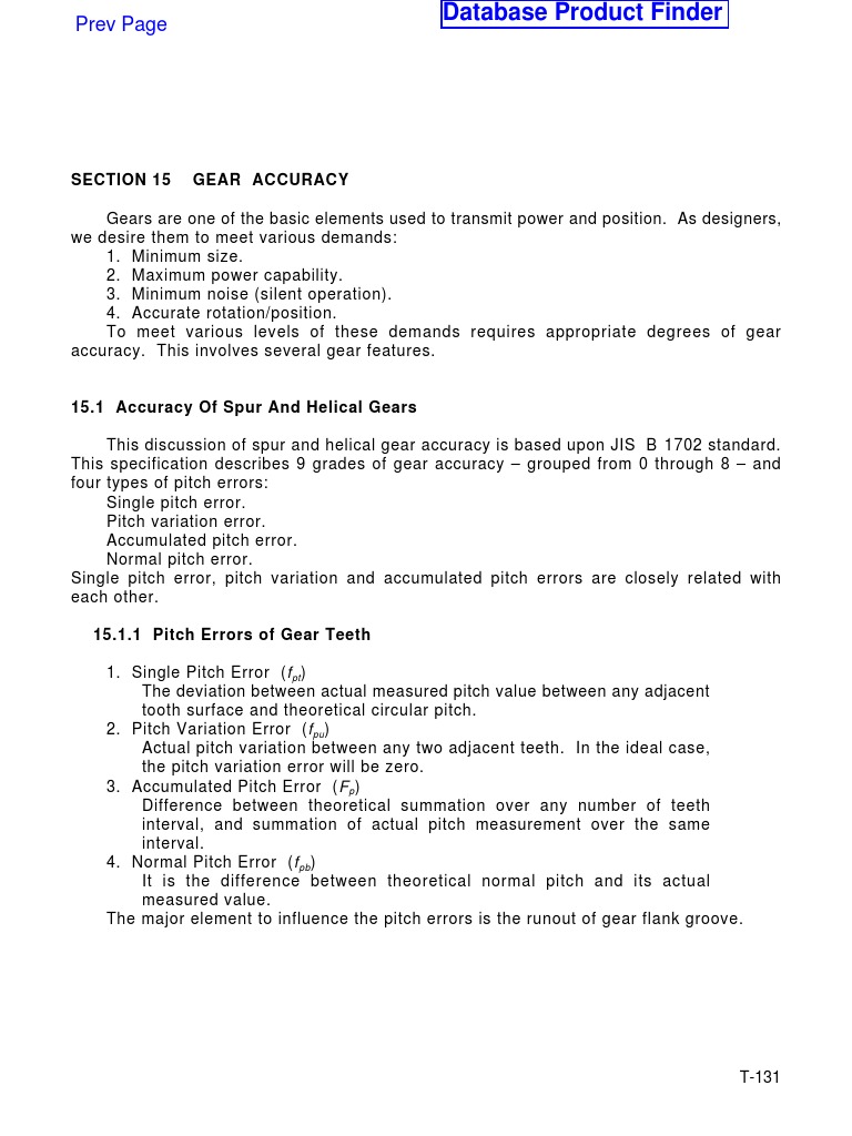 Gear Accuracy Standards Guide | PDF | Gear | Accuracy And Precision
