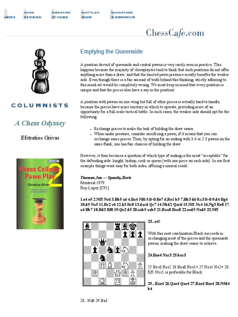 A Chess Odyssey: Emptying The Queenside | PDF | Board Games ...