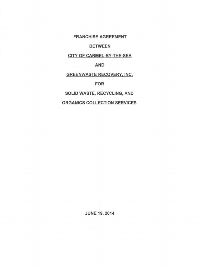 GreenWaste Solid Waste Agreement 06-19-14 | PDF | Waste Management ...