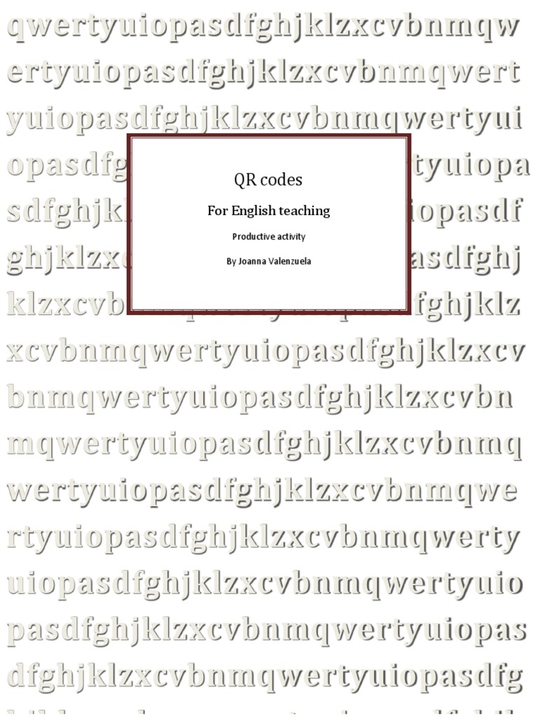 QR Code Activities for ESL Students | PDF