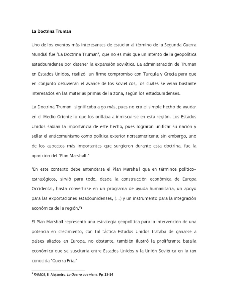 La Doctrina Truman | PDF