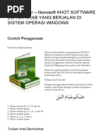 Dokumen - Tips Cara Menulis Huruf Arab Dengan Nonosoftk | PDF | Seni ...