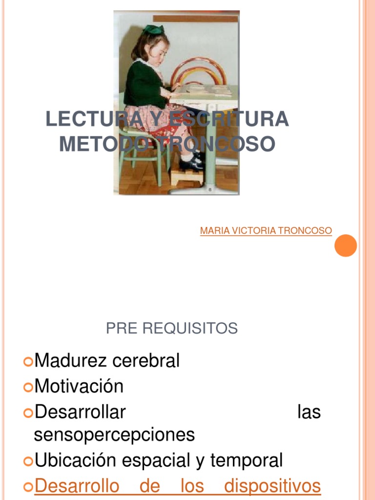 PRESENTACION Metodo Troncoso | PDF | Sílaba | Palabra