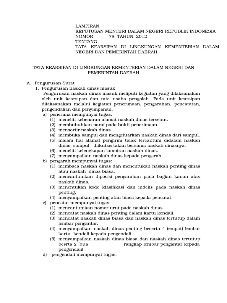 Indeks Surat Dinas | PDF