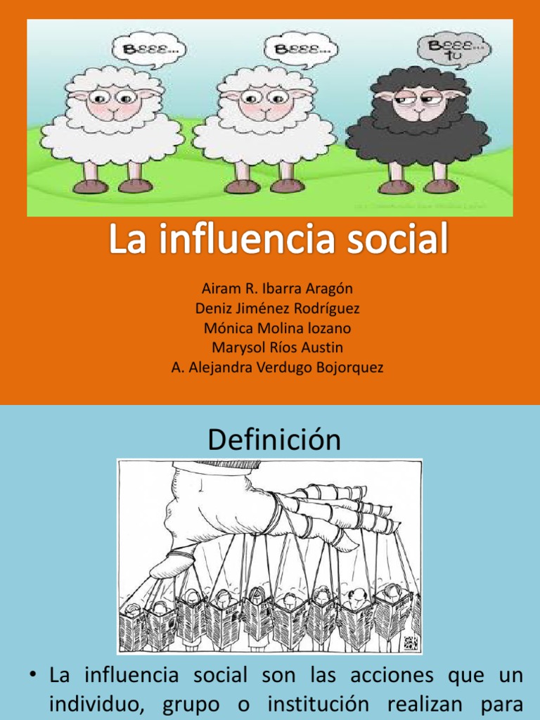 La Influencia Social | PDF | Psicología Social | Comportamiento