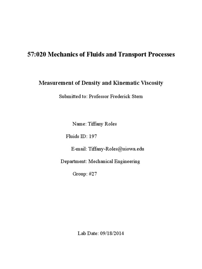 Iowa Fluid Mechanics 57:020 | PDF | Physics | Civil Engineering