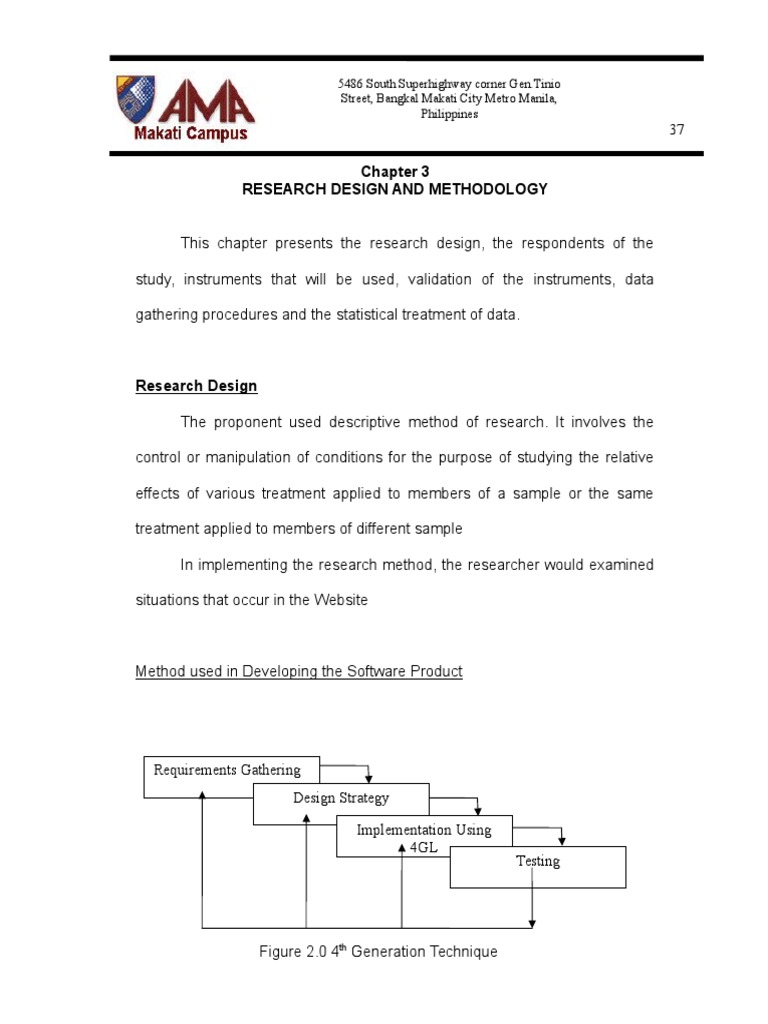 Chapter 3 | PDF | Research Design | Survey Methodology