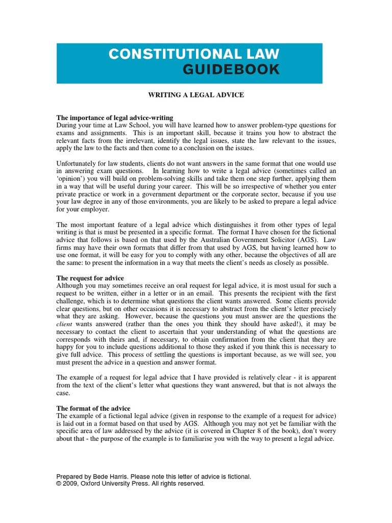 How To Write A Letter of Advice | PDF | Advice (Opinion) | Question
