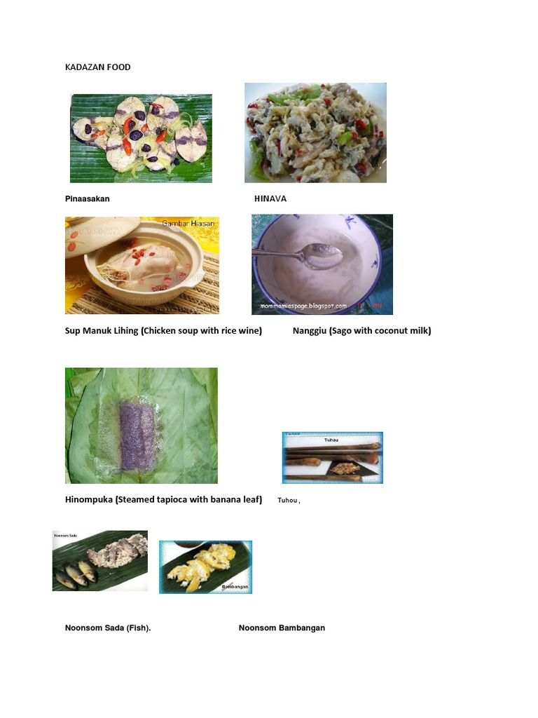 Kadazan Food | PDF