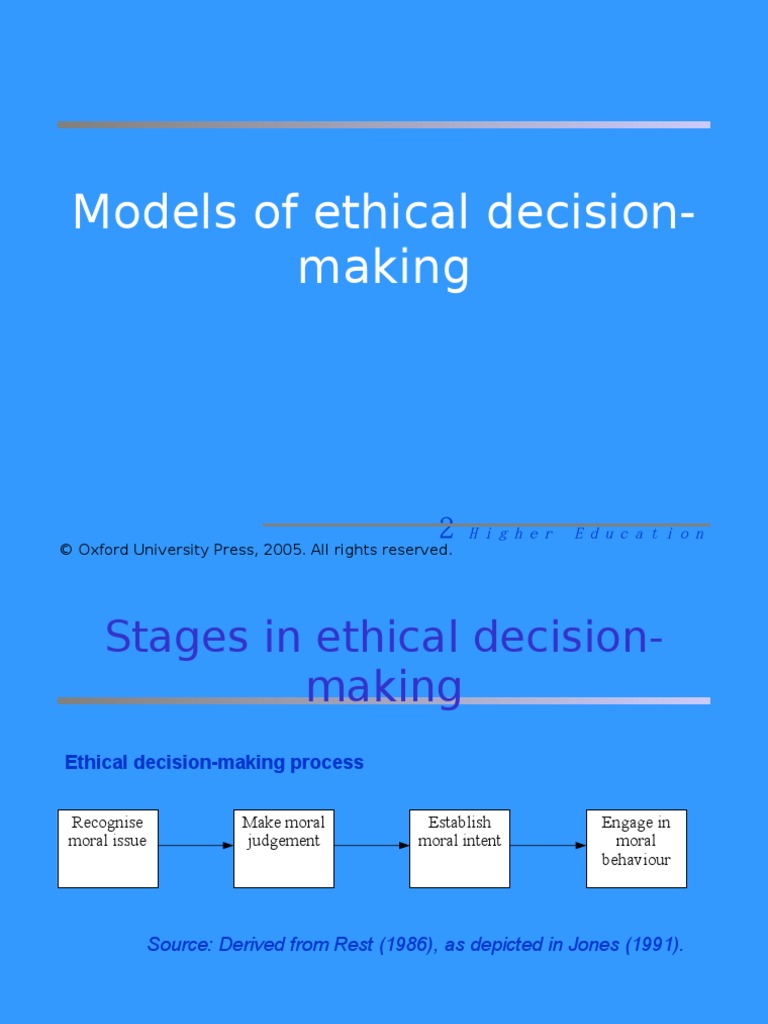 Models in Ethical Decision Making | Morality | Rights