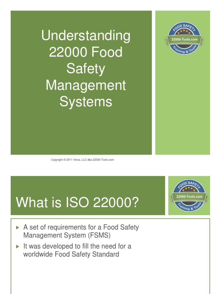 Introduction To ISO 22000 | PDF | Hazard Analysis And Critical Control ...