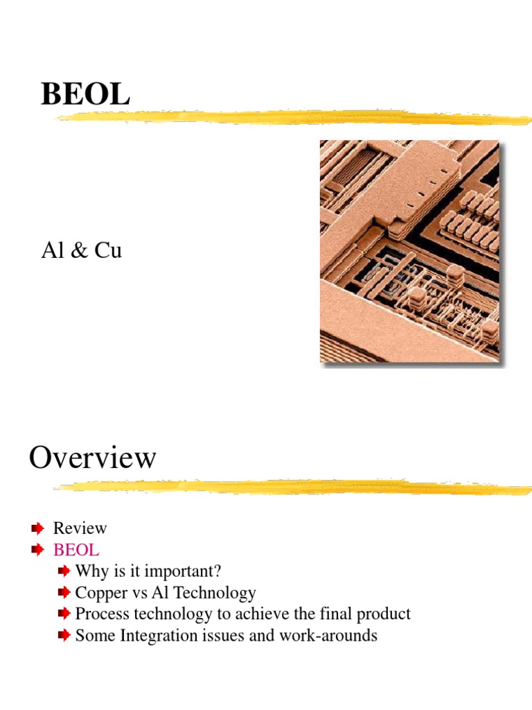 02 BEOL Web | PDF | Semiconductor Device Fabrication | Integrated Circuit