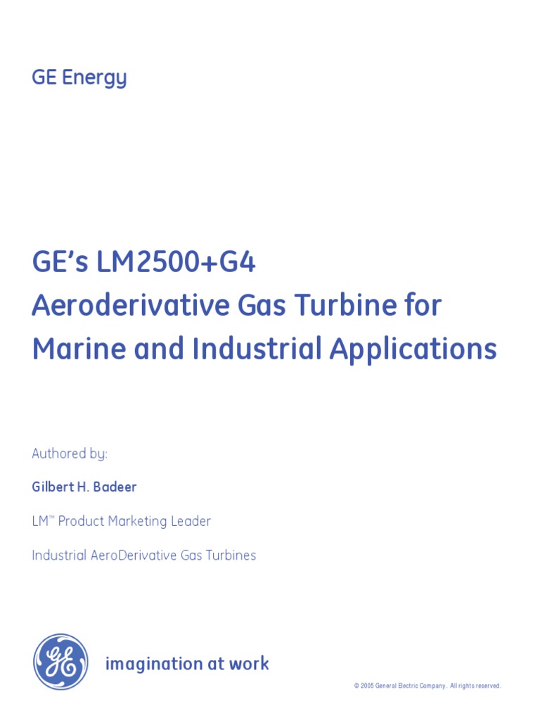 GE LM2500+G4 Gas Turbine Overview | PDF | Gas Turbine | Turbine