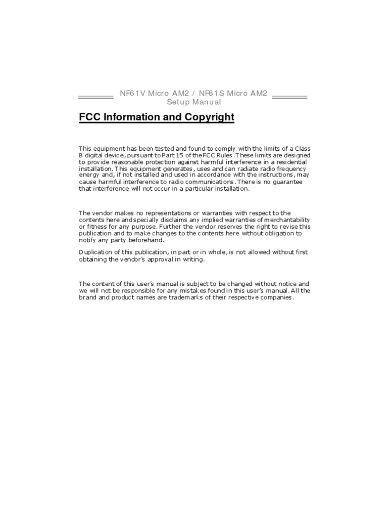 NF61V-M2 NF61S-M2 0919C B PDF | PDF | Digital Electronics | Electronic ...