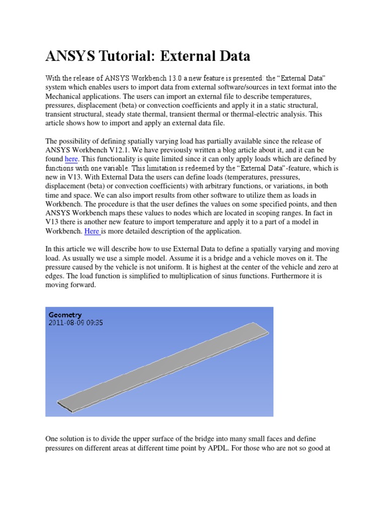 ANSYS Tutorial Notes | PDF | Software Testing | Comma Separated Values
