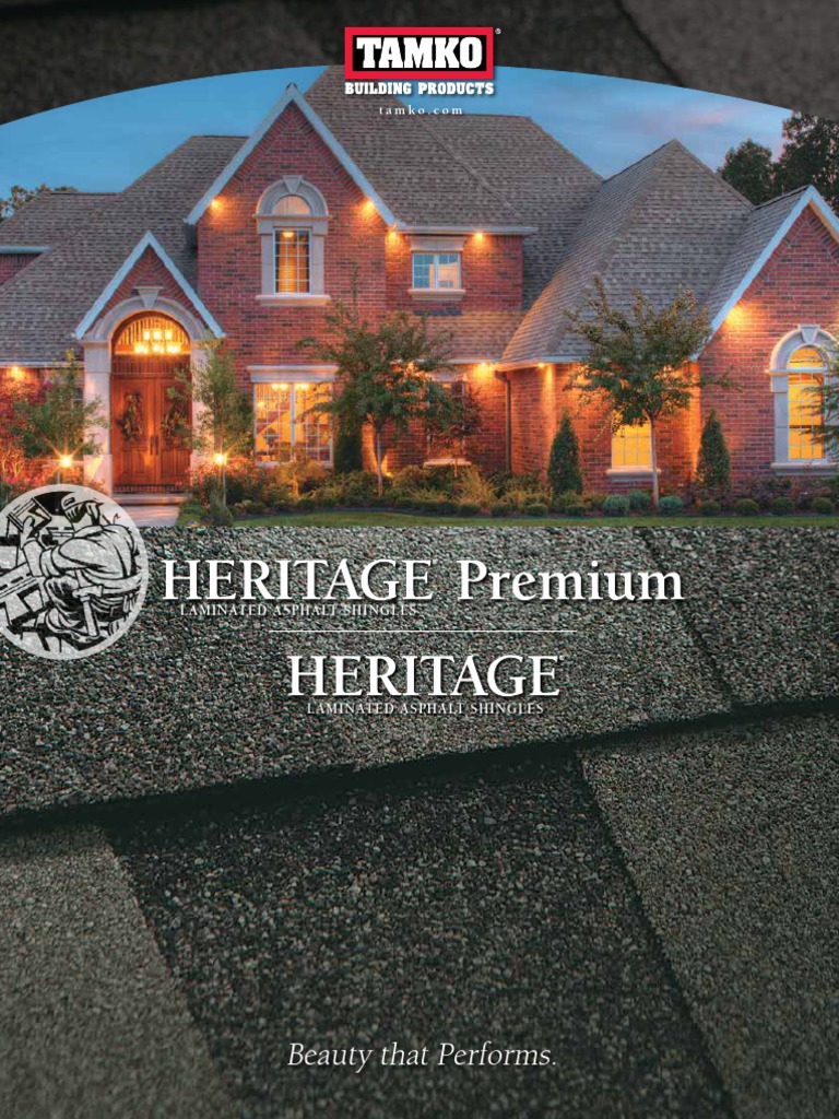 TAMKO Heritage-Brochure PDF | PDF | Roof | Slate