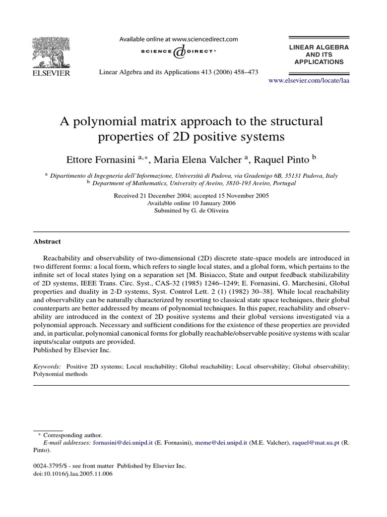 A Polynomial Matrix Approach To The Structural Properties of 2D ...