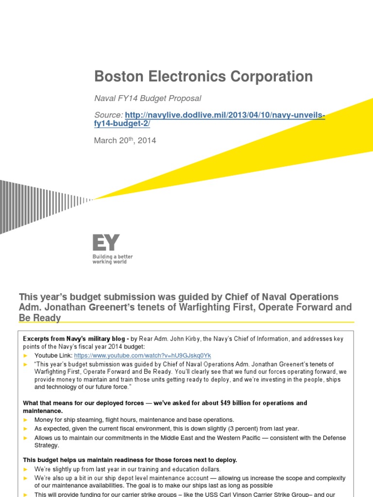Navy FY14 Budget Overview and Insights | PDF | United States Navy | Navies