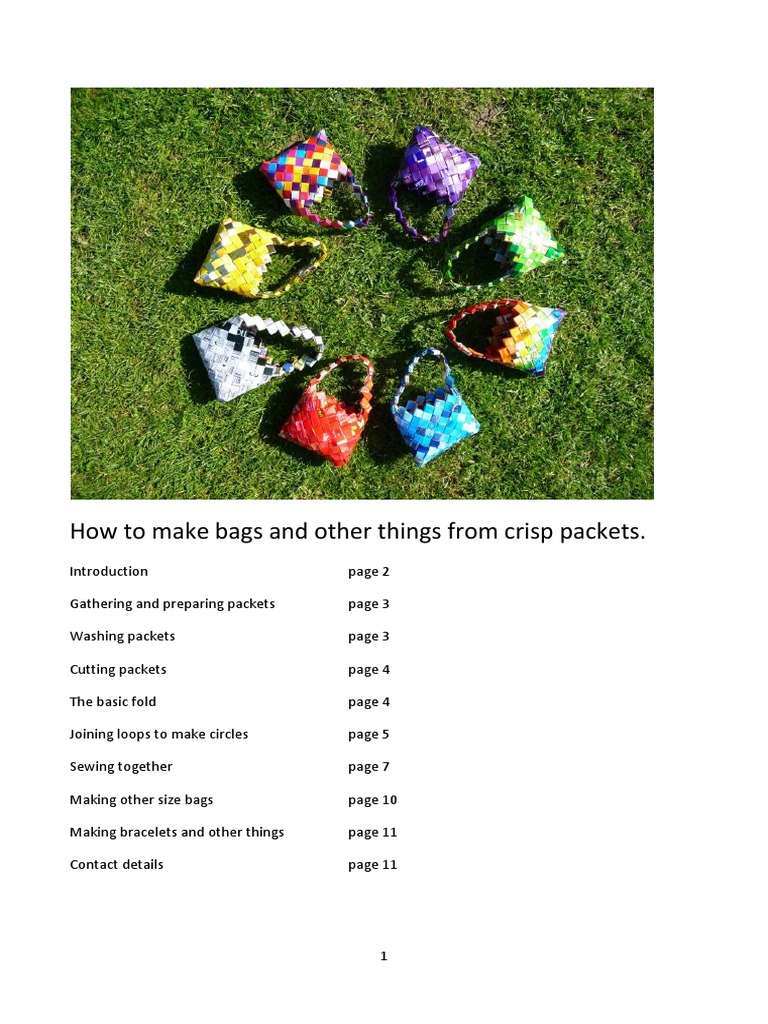 How to Make Bags and Other Things From Crisp Packetss | Sewing | Potato ...
