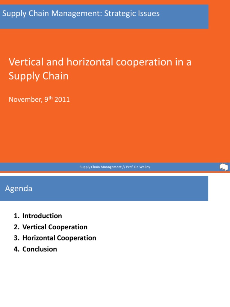 Vertical and Horizontal Strategy in SCM | PDF | Supply Chain | Value Chain