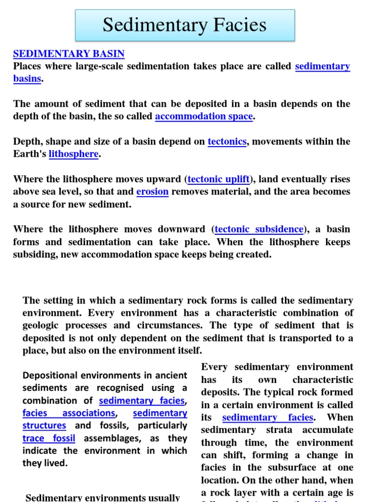 Fasies Sedimen | PDF | Sedimentary Rock | Physical Geography