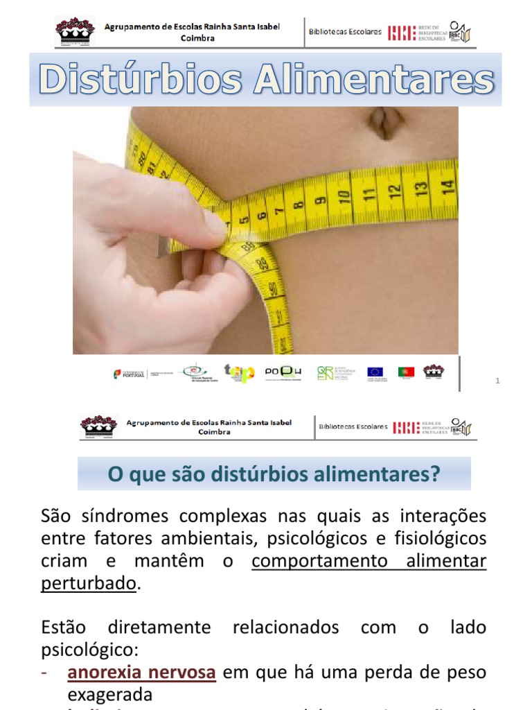 Disturbios Alimentares PDF | PDF | Distúrbio Alimentar | Bulimia Nervosa
