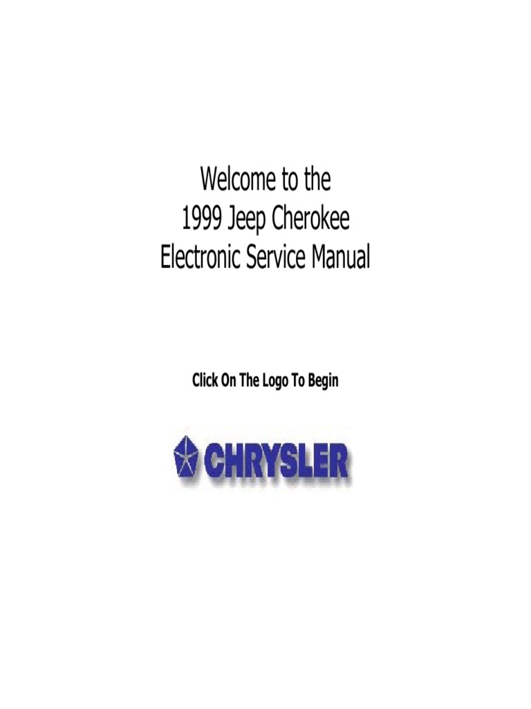 1999 Jeep Cherokee Service Manual | PDF