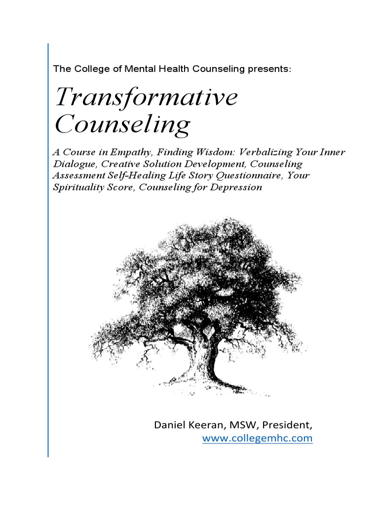 Transformative Counseling: Cognitive Therapy Approaches | PDF | Empathy | Anger
