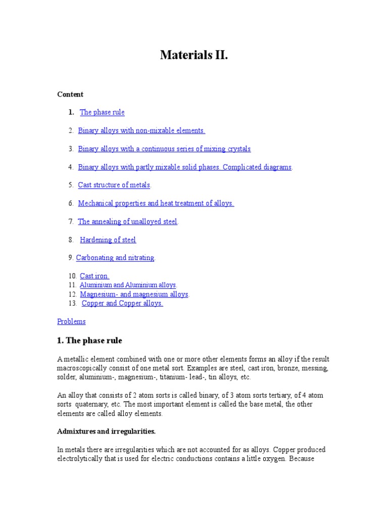 Basic Metallurgy - A Walkthrough | PDF | Alloy | Metals
