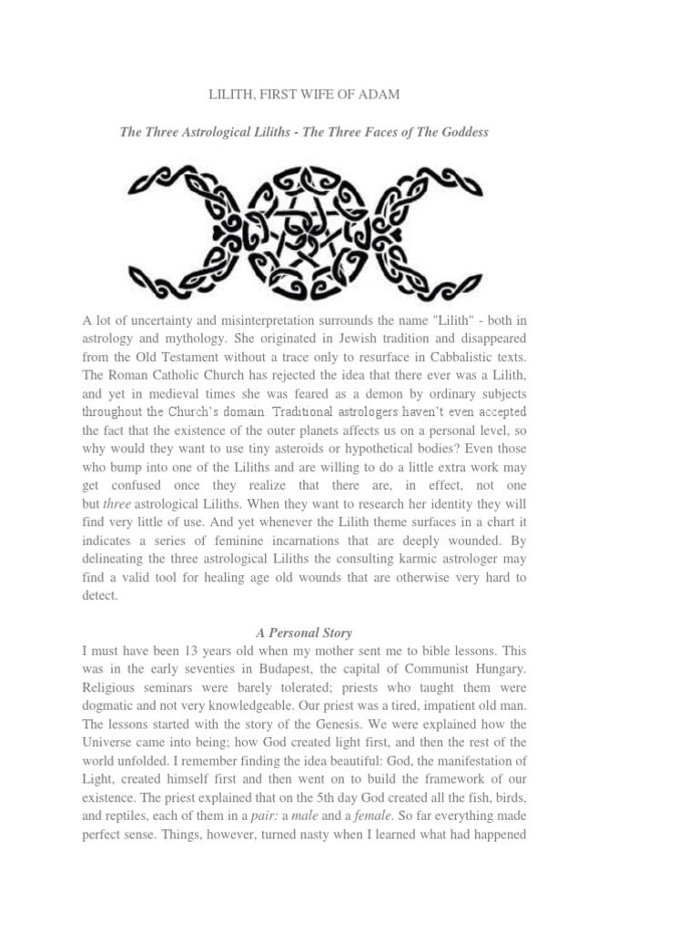 Lilith | Lilith | Adam And Eve