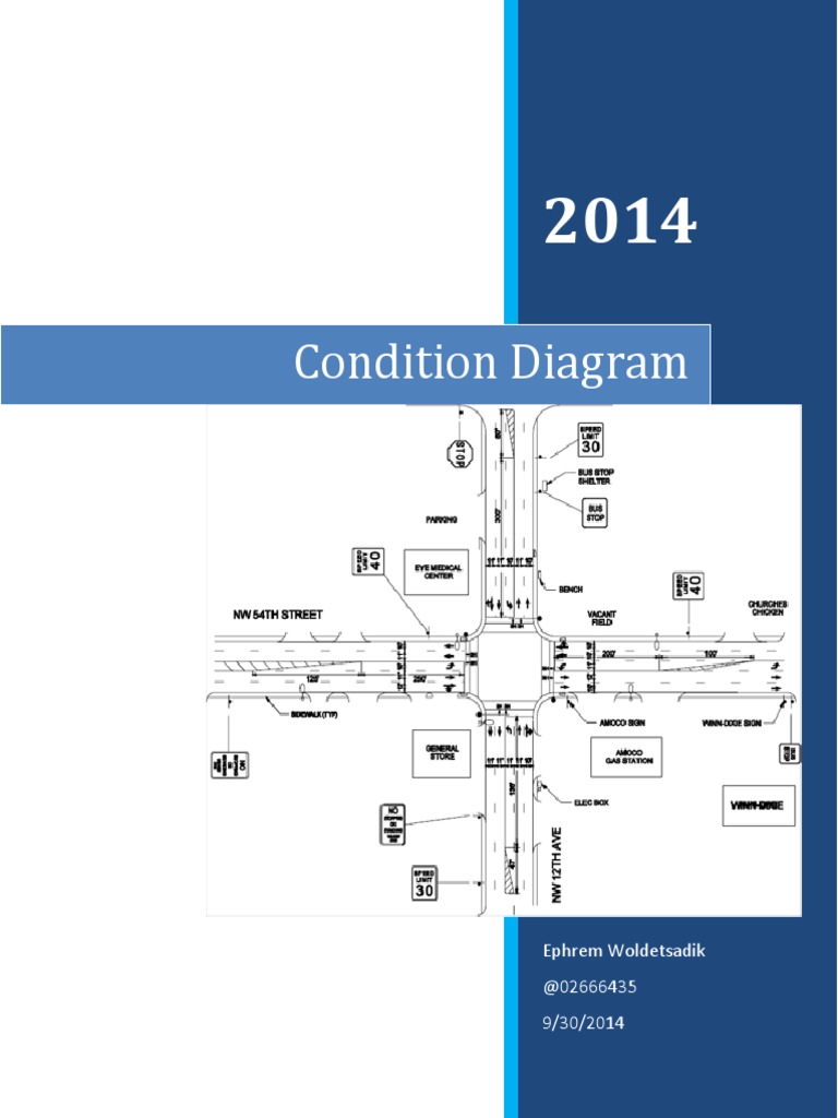 Condition Diagram Pdf Traffic Intersection Road