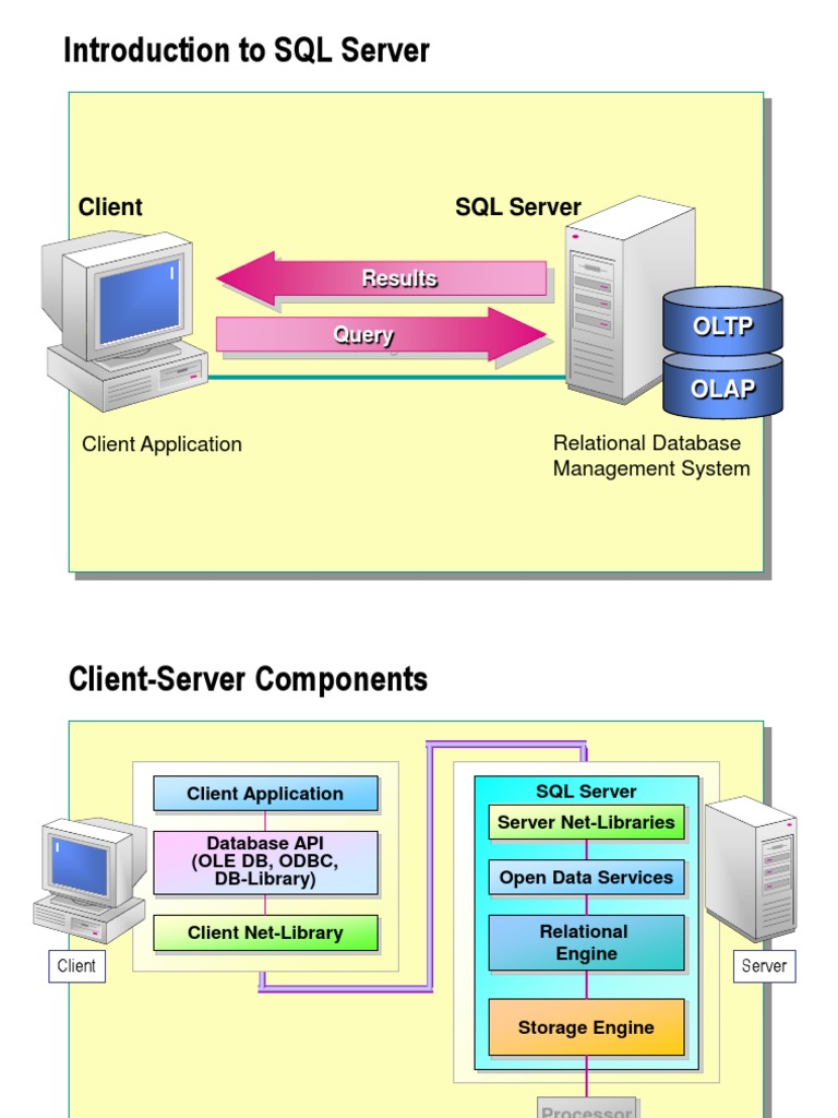 SQL Server Overview and Components Guide | PDF