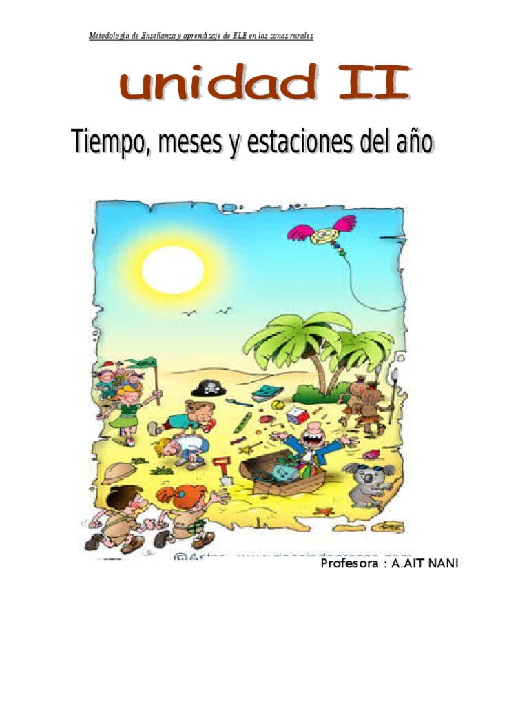 Unidad 2 Tiempo, Meses y Estaciones Del Año | PDF | Verano | Invierno