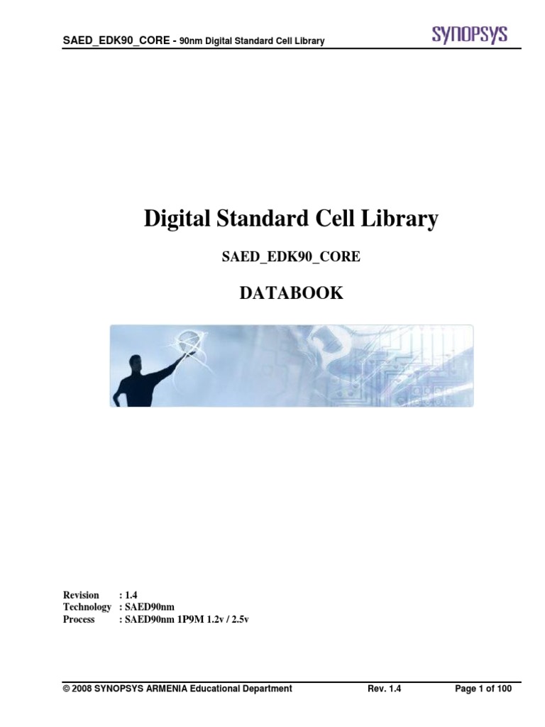 SAED Digital Standard Cell Library - Rev1!4!20 | PDF | Electronic ...