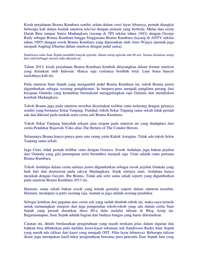 Saur Sepuh | PDF